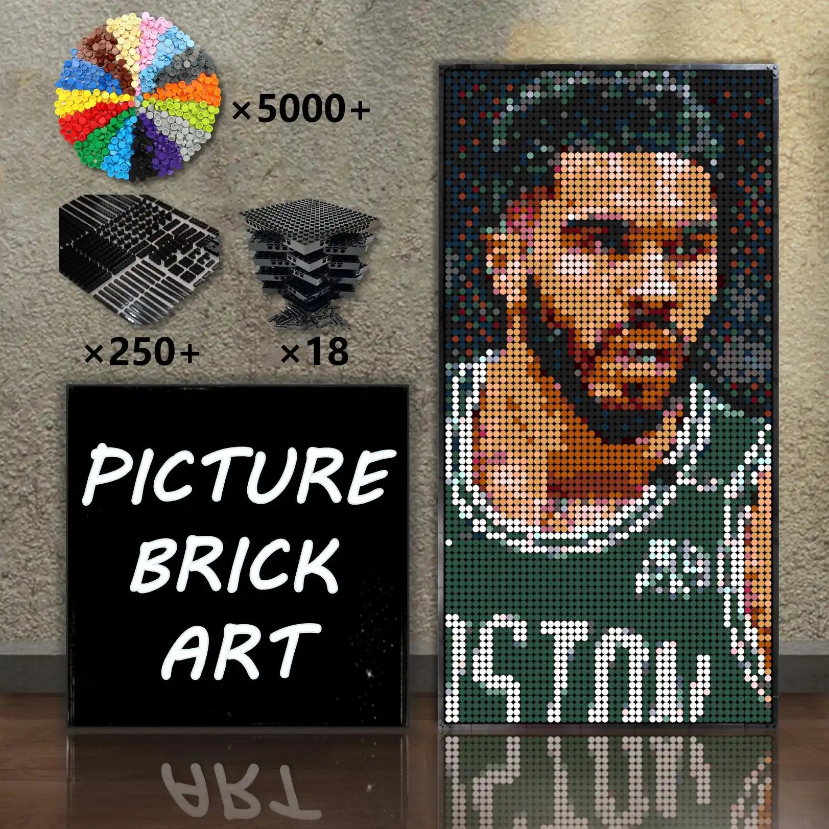 LEGO Mosaic Jayson Tatum-48×96