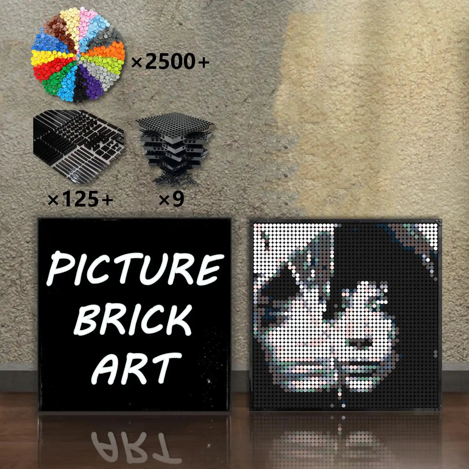 LEGO Mosaic Lady Gaga Album Cover-48x48